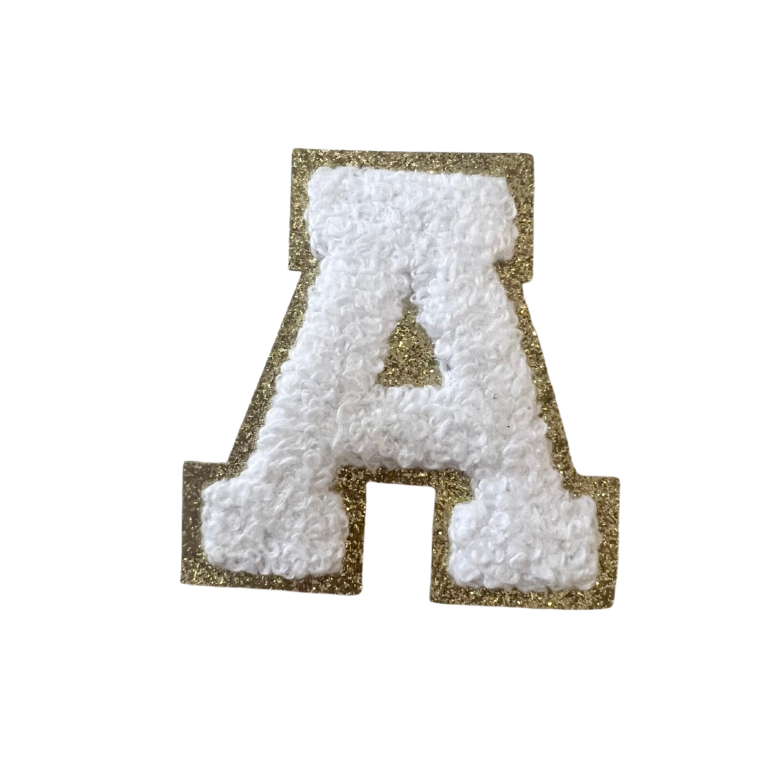 Letter A - White Glitter – The Itinerary Shop