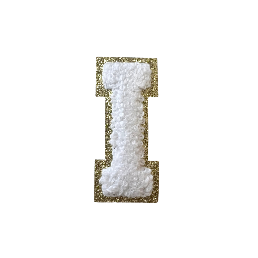 Letter I - White Glitter – The Itinerary Shop